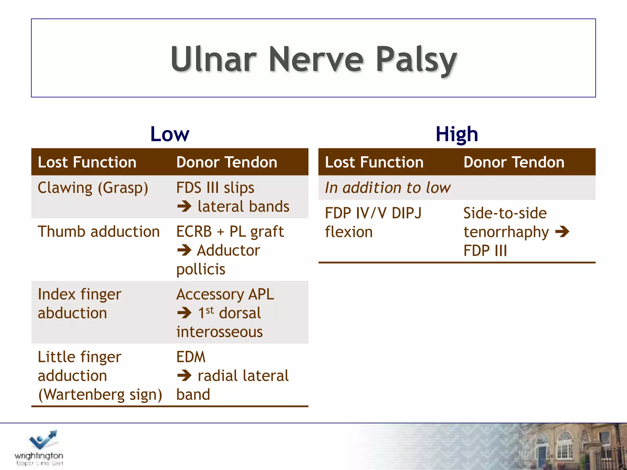 Tendon transfers in hand | PPTX