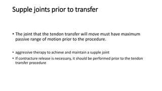 Principles of Transfer and Transfers for Radial Nerve Palsy | PPTX