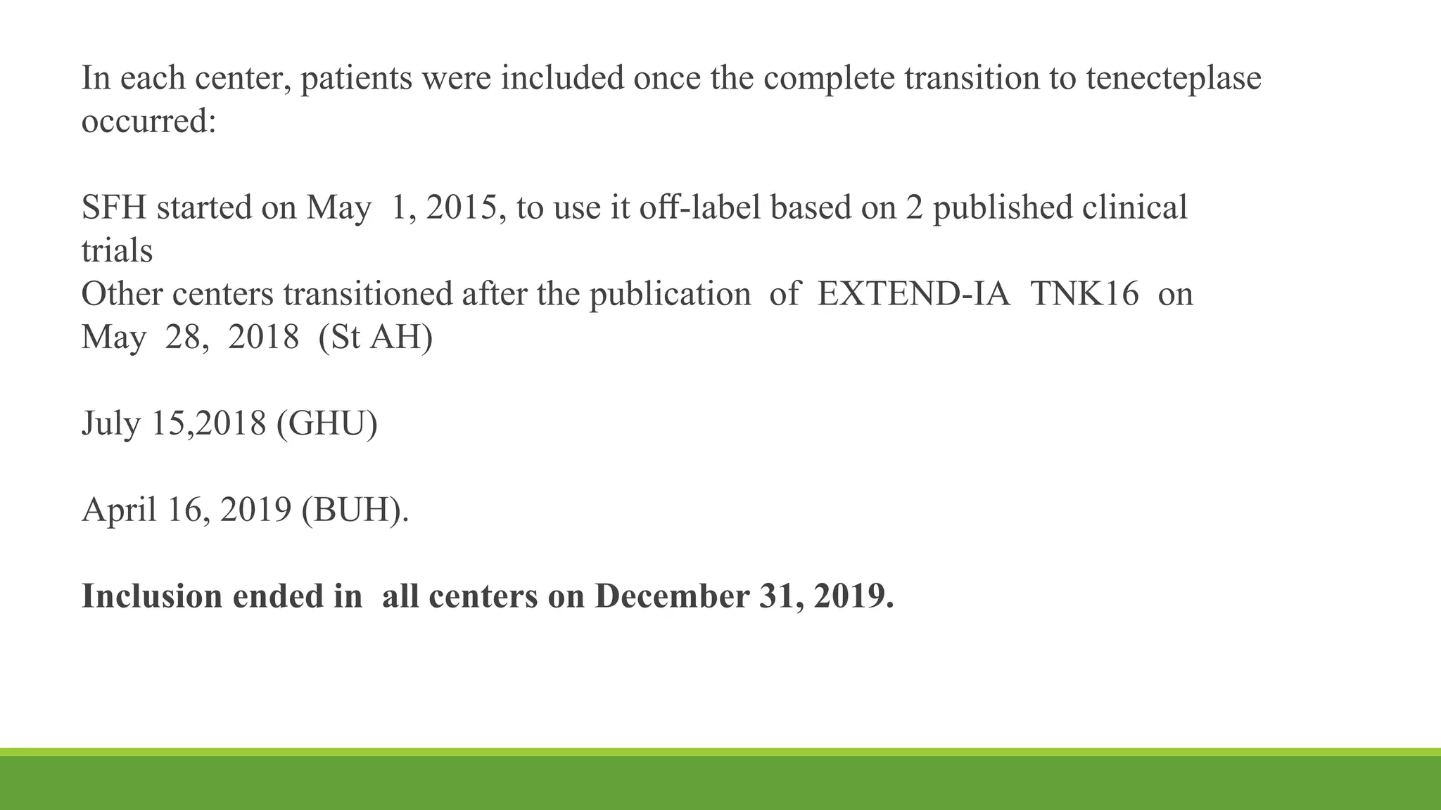 Tenecteplase before mechanical thrombectomy journal copy | PPTX