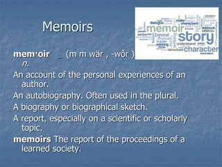 Ten Elements of Biography | PPT