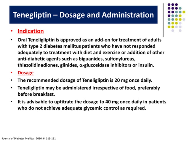 Teneligliptin the next generation gliptin | PPTX | Endocrine and ...