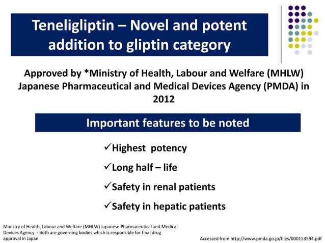 Teneligliptin the next generation gliptin | PPTX | Endocrine and Metabolic Diseases | Diseases ...