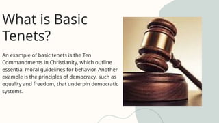 Political, Religious, Philosophical Tenents.pptx | Religion & Spirituality