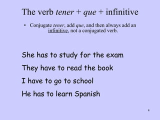 Presente del verbo TENER | PPT