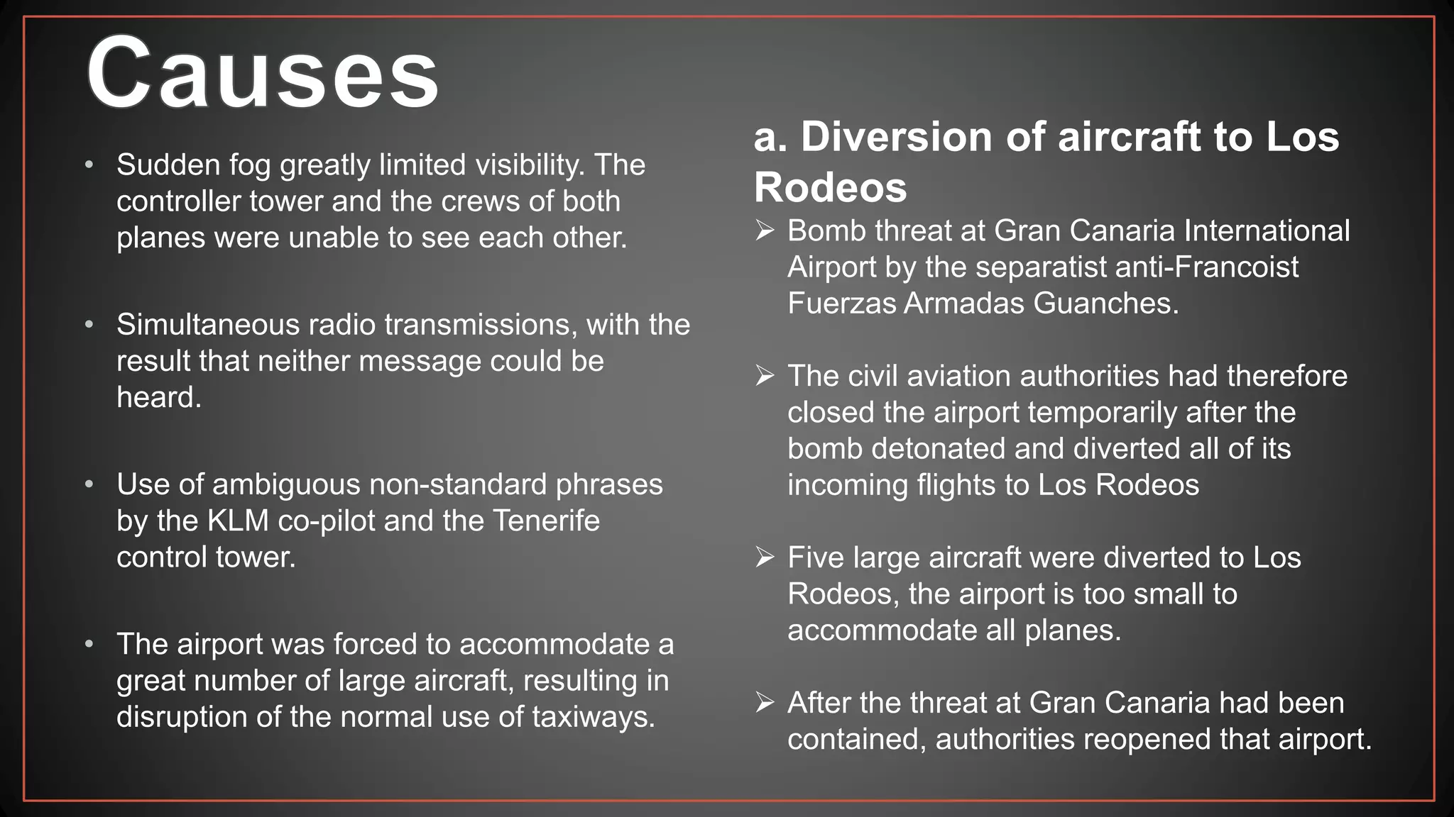 Tenerife airport disaster klm flight 4805 and pan | PPTX