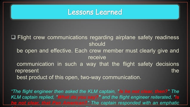Tenerife airport disaster klm flight 4805 and pan