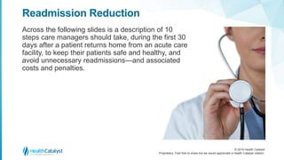 Ten Essential Steps for Your Readmission Reduction Program | PPT