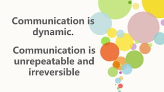 Tenets of Communication and Verbal Communication | PPTX