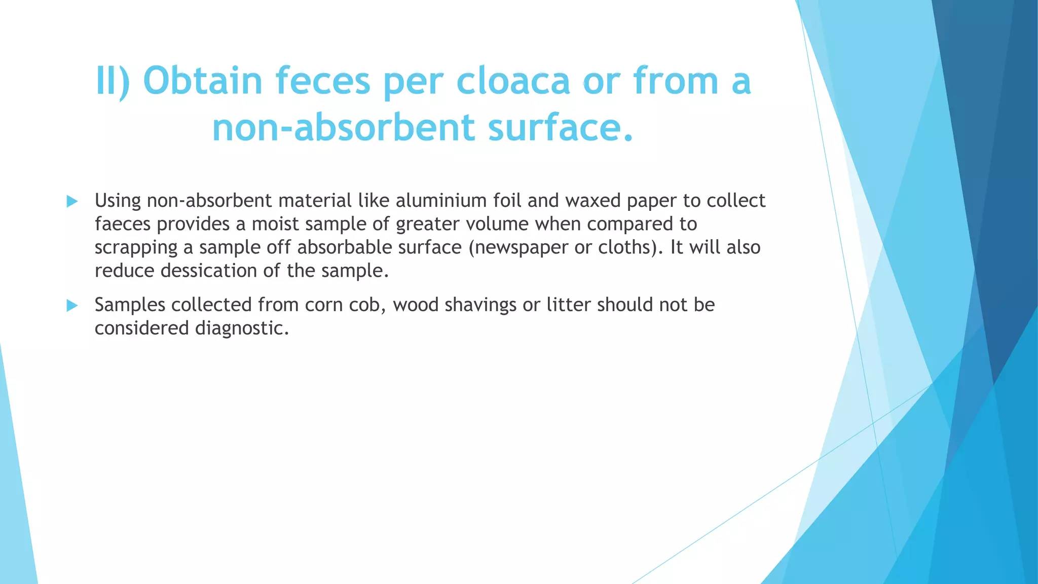 Tenets of faecal examination | PPT