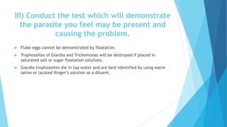 Tenets of faecal examination | PPT