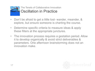 Tenets of innovation | PPTX | Business | Business and Finance