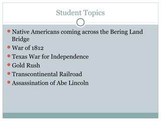Ten events shaping us history | PPT