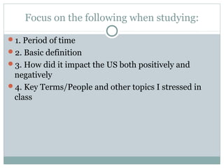 Ten events shaping us history | PPT