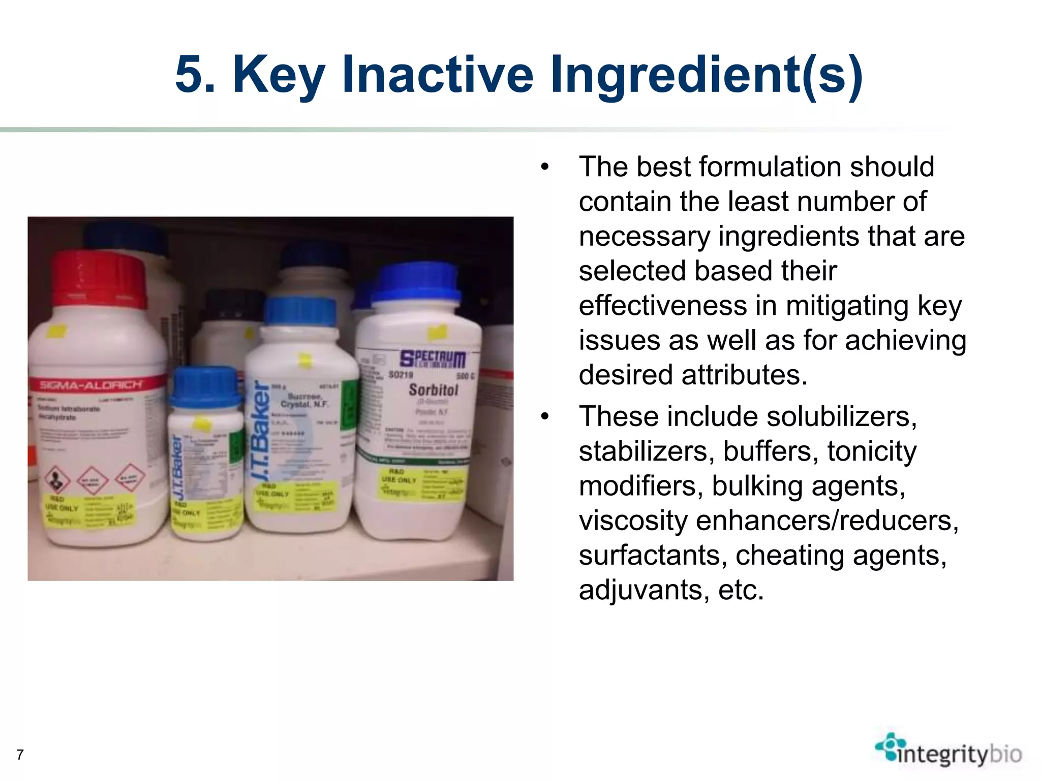 Ten factors for protein formulation development | PPT | Biotech and ...
