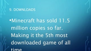Ten facts about minecraft | PPTX