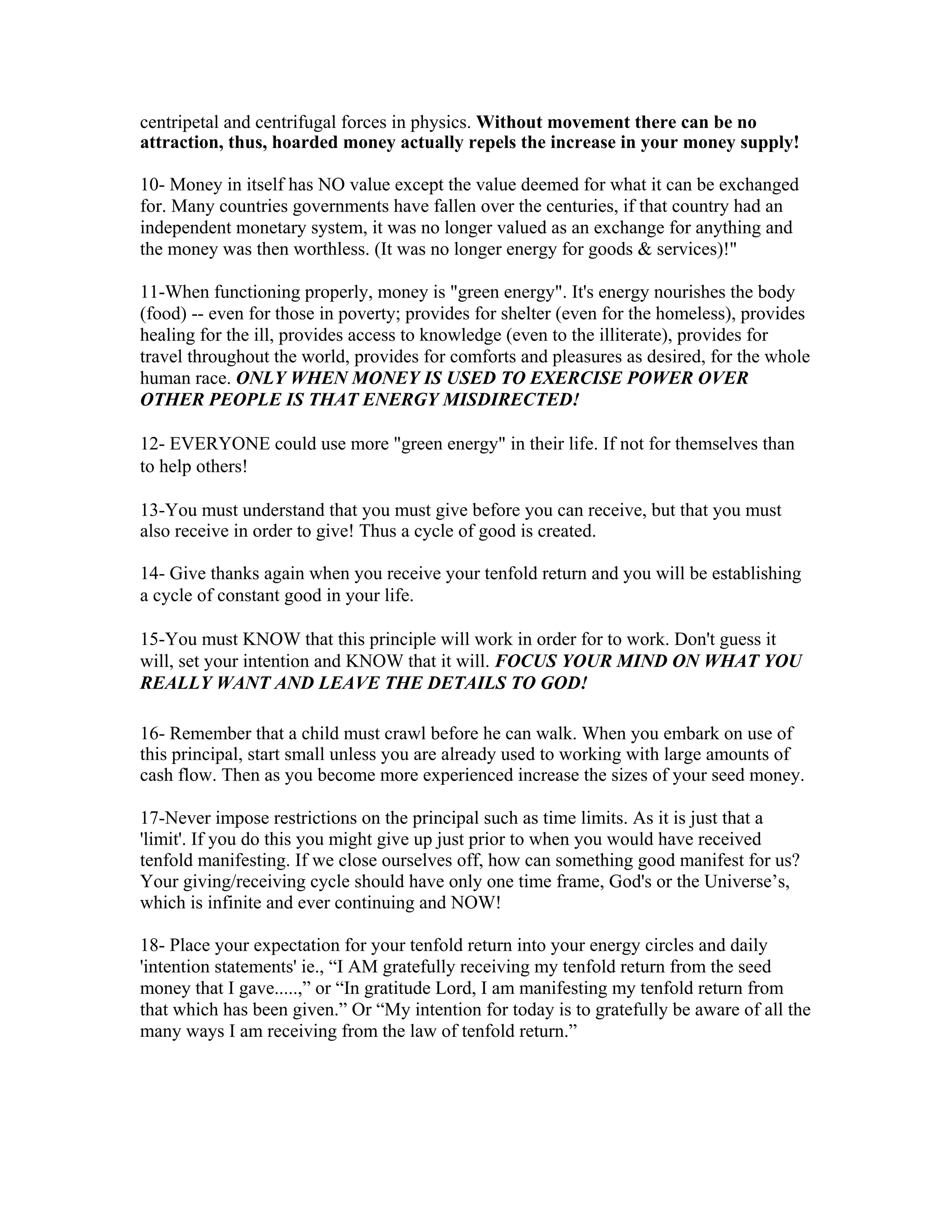 Tenfold Return | PDF