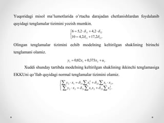 Tenglamalar_sistemasi_ko'rinishidagi_ekonometrik_modellar.ppt