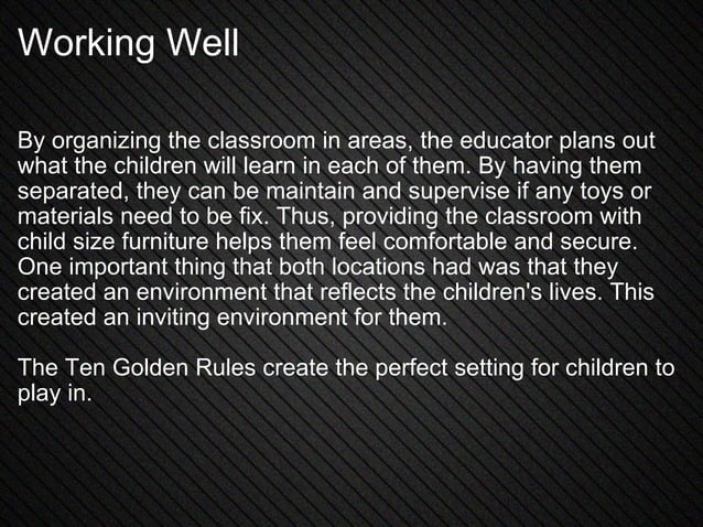 Ten golden rules | PPT | Daycare and Pre-School | Parenting