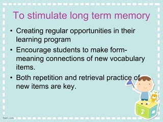 Ten good games for recycling vocabulary | PPTX