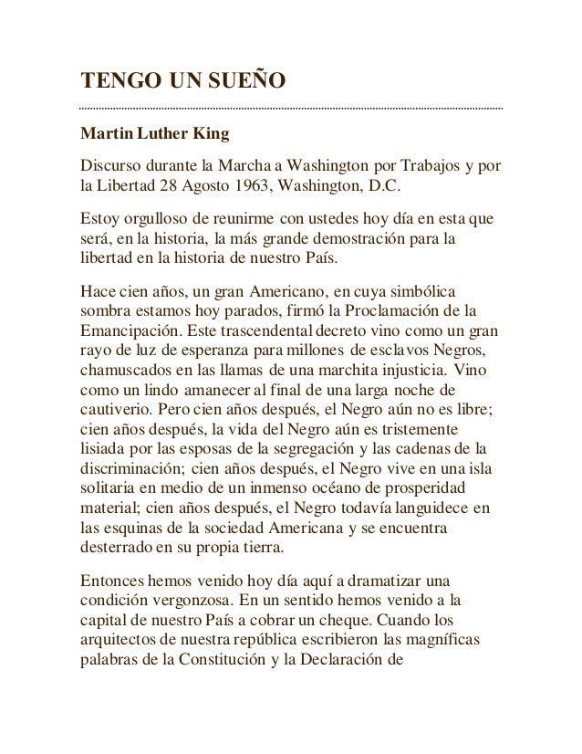 Tengo un sueño