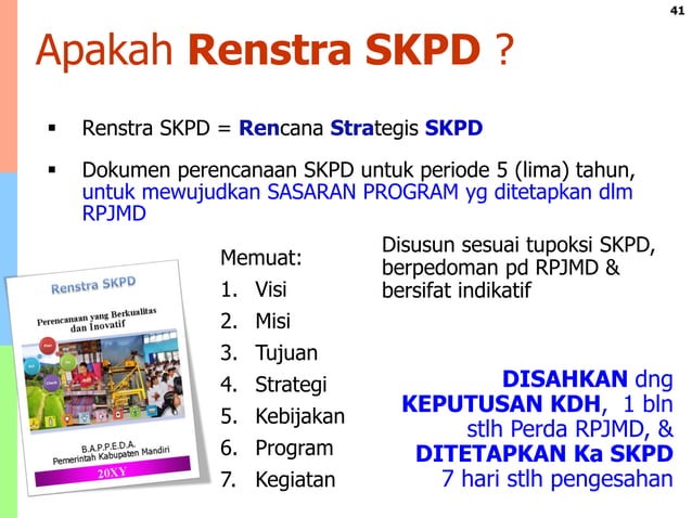 Teknik Penyusunan Renstra SKPD | PDF