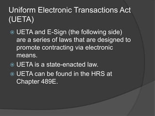 Ten Laws Internet Businesses Should Consider Part II | PPT