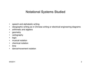 Ten lessons from a study of ten notational systems | PDF