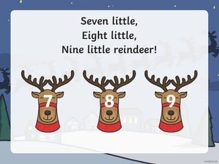 Presentation Ten little reindeer sing along | PPT