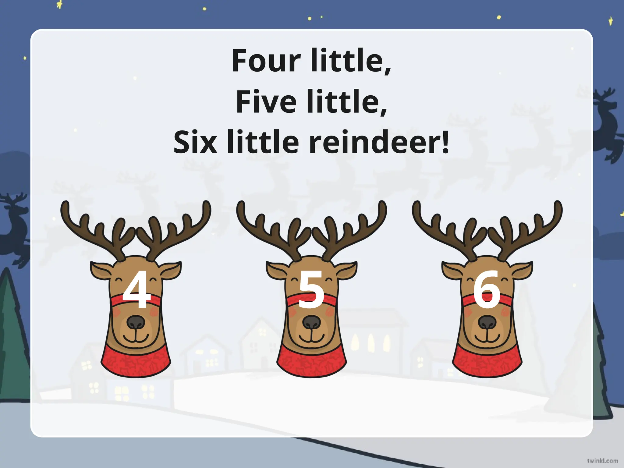 Ten Little Reindeer Sing Along Song PowerPoint PowerPoint.ppt