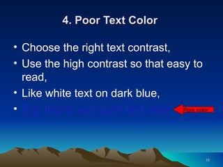 Ten Mistakes In Powerpoint Presentation2854 | PPT | Desktop Publishing ...