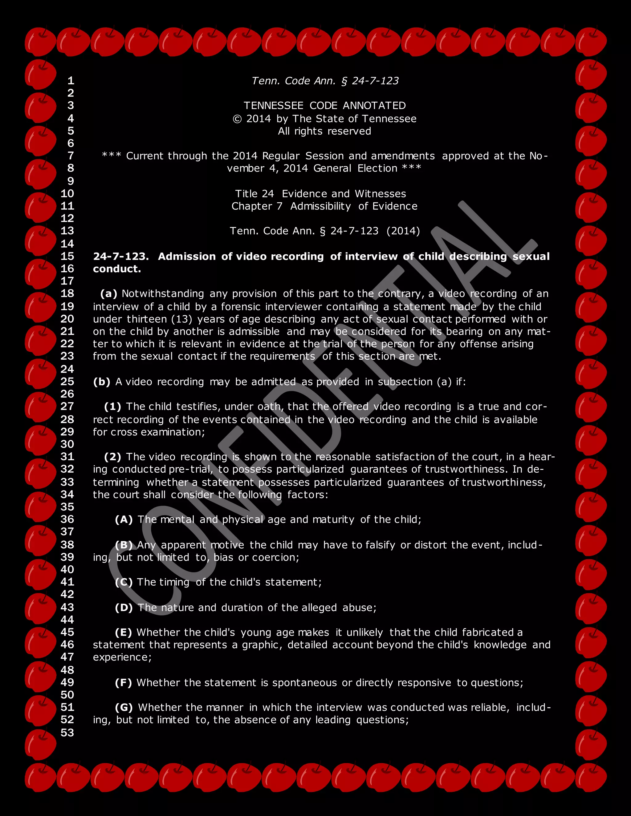 Tennessee code | PDF