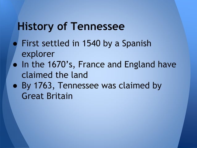 Tennesee | PPTX | North America Travel | Travel Locations