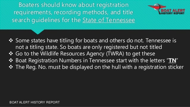 Tennessee boat registration | PPT