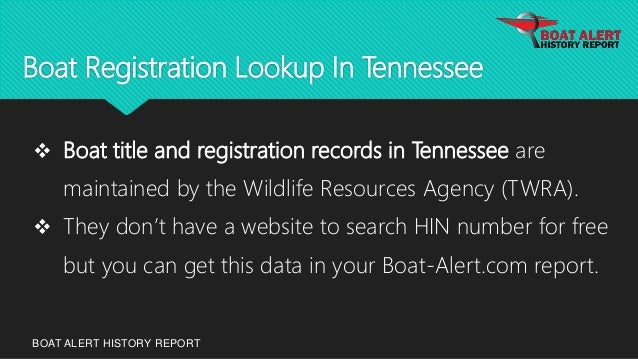 Tennessee boat registration | PPT