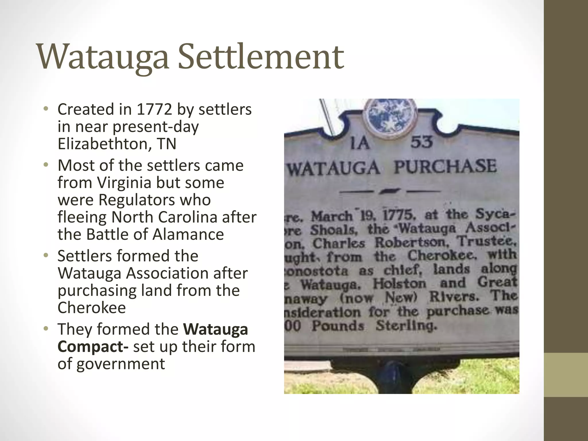 Tennessee during the revolution | PPTX