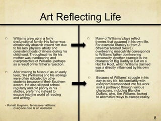 The Life & Work of Tennessee Williams | PPTX