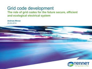 TenneT Offshore presents on Grid code development | PDF | Technology & Computing