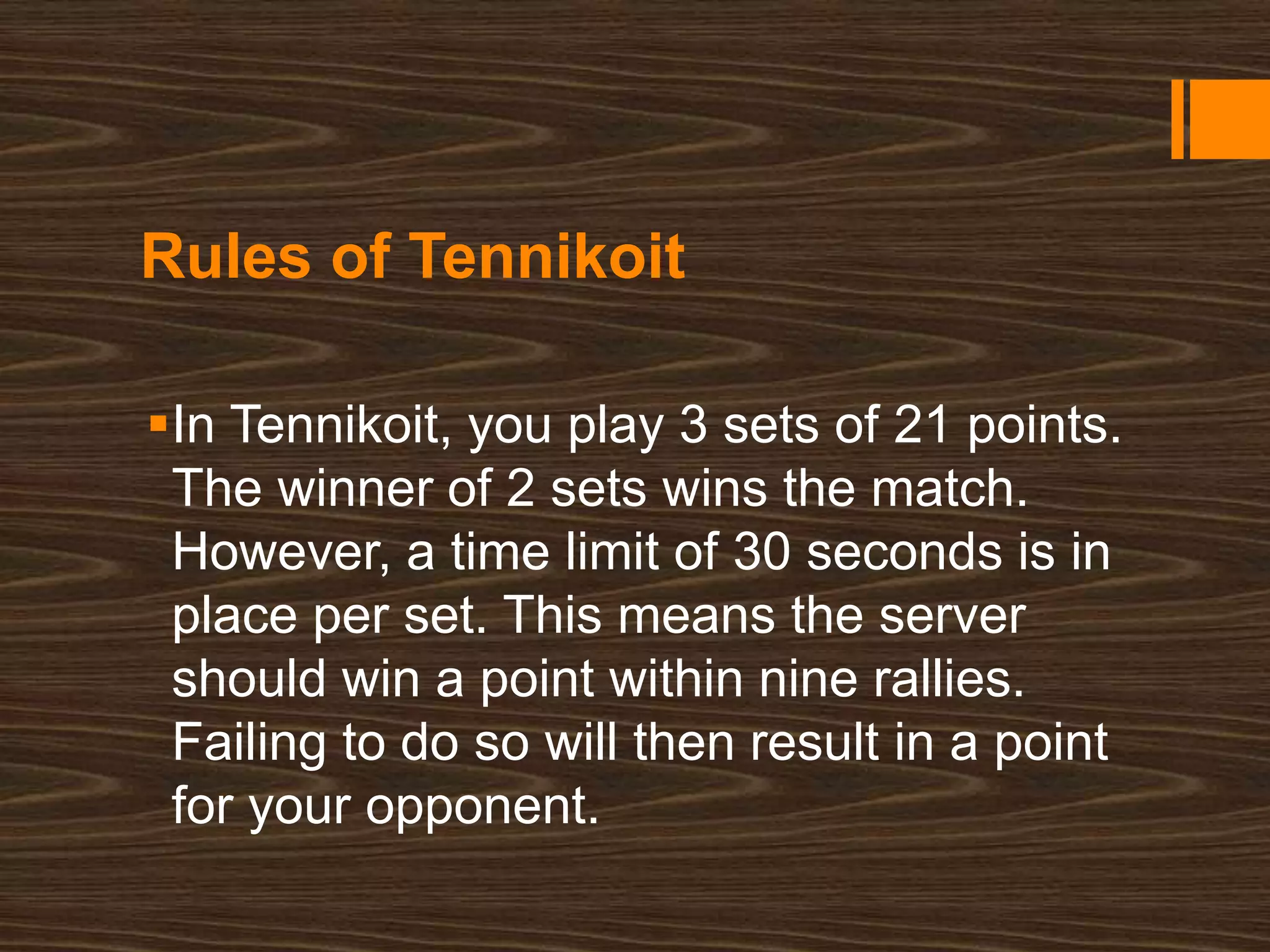 Tennikoit | PPTX | Tennis | Sports