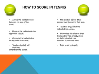 Tennis | PPTX | Tennis | Sports