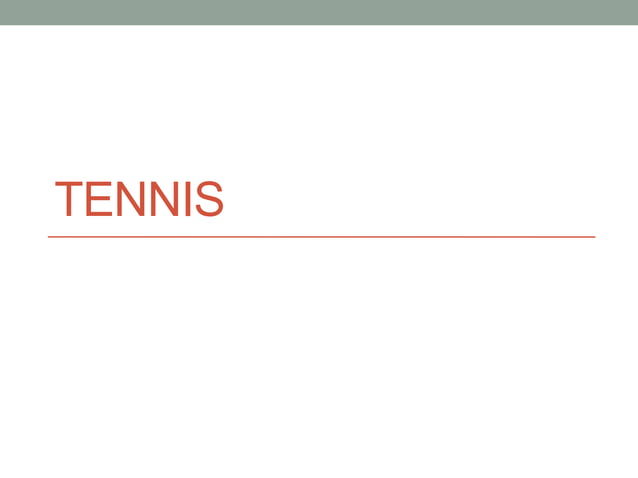 TENNIS | PPT