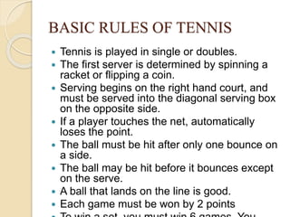 TENNIS 🎾 🎾 🎾 class 9 presentation.pptx