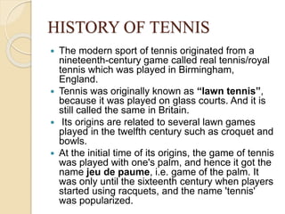 TENNIS 🎾 🎾 🎾 class 9 presentation.pptx