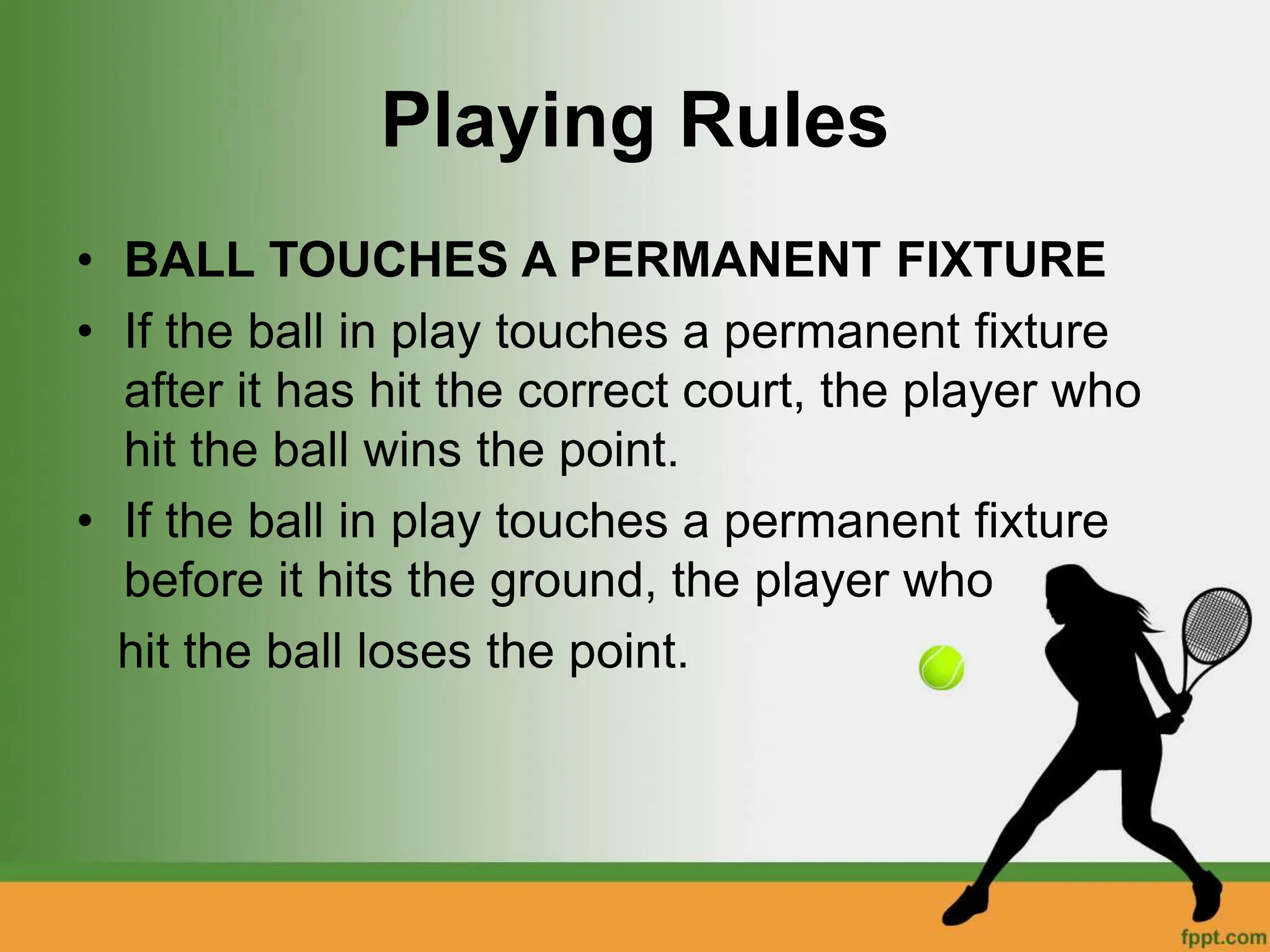 Tennis rules and techniques with information | PPT