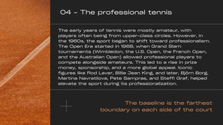 Presentation about tennis and sports hustory | PPT