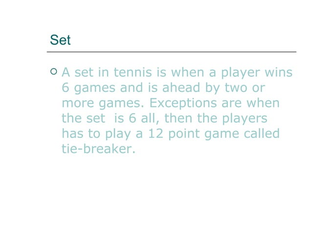 Tennis Presentation | PPT