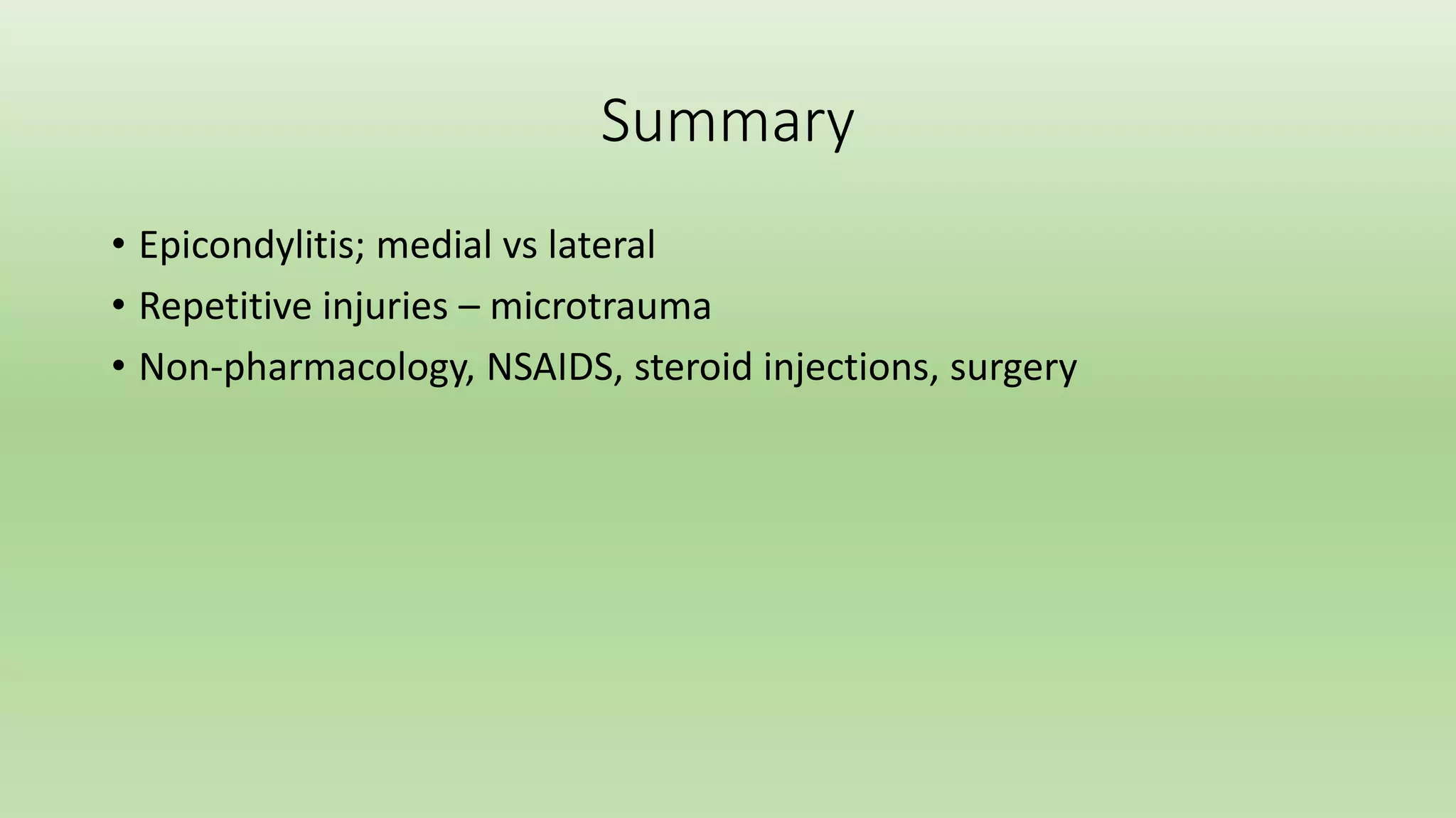 Tennis and Golfer's Elbow | PPTX