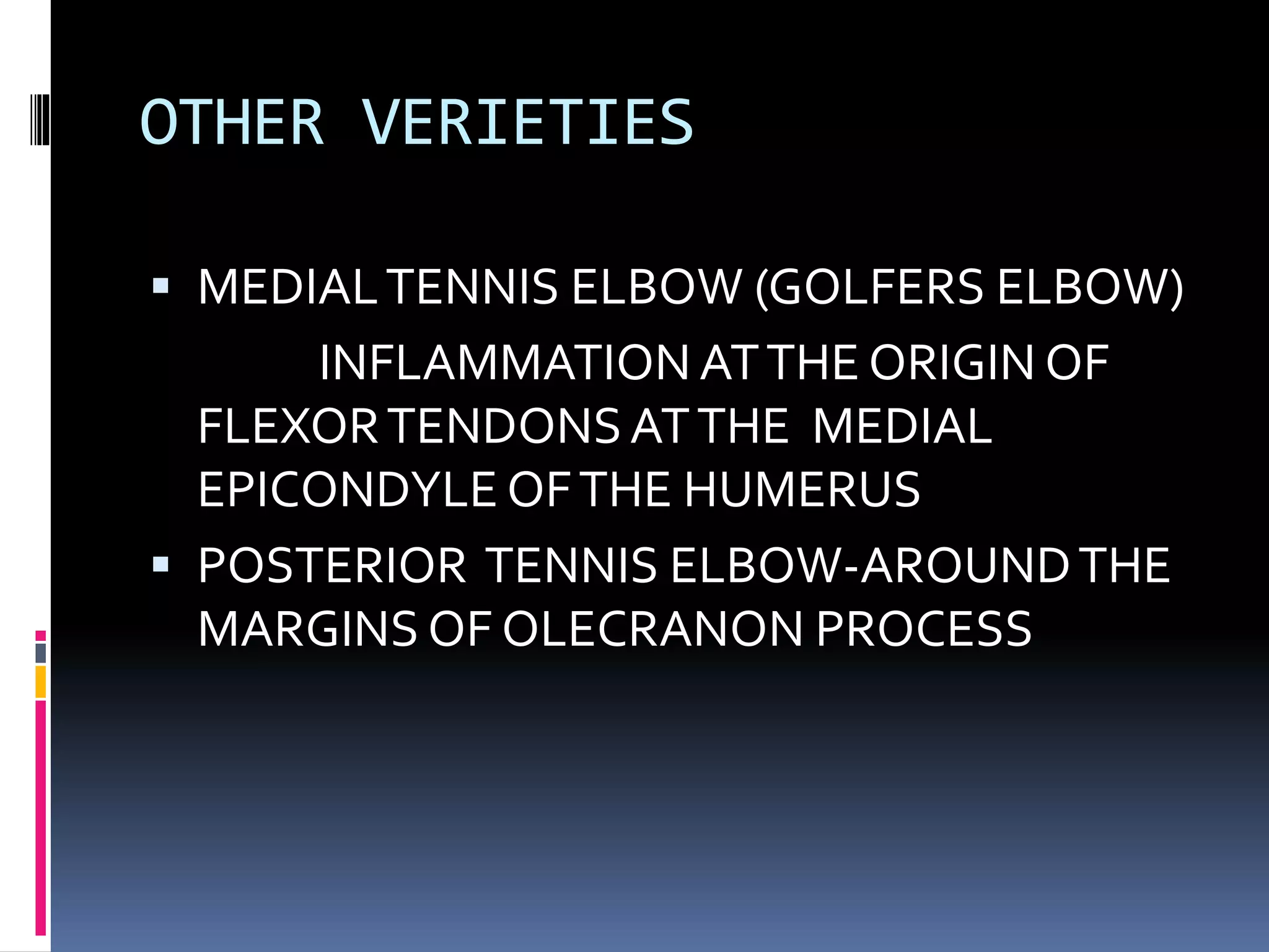 Tennis elbow | PPTX