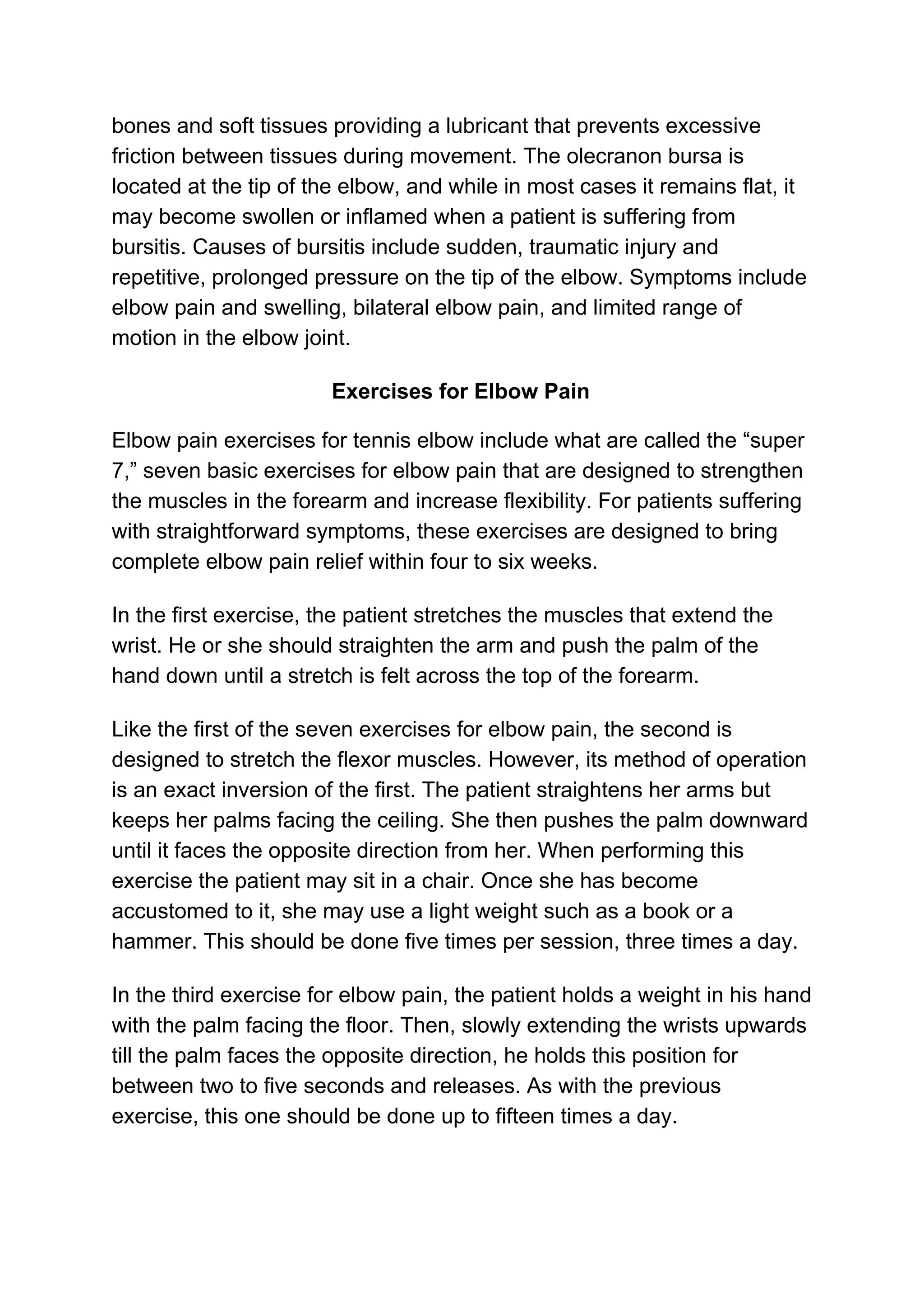 Tennis elbow | PDF
