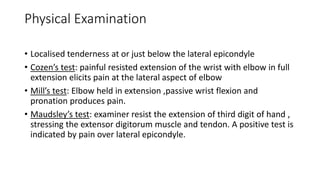 Tennis elbow | PPTX
