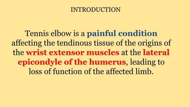 Tennis elbow & Golfer's elbow | PPTX